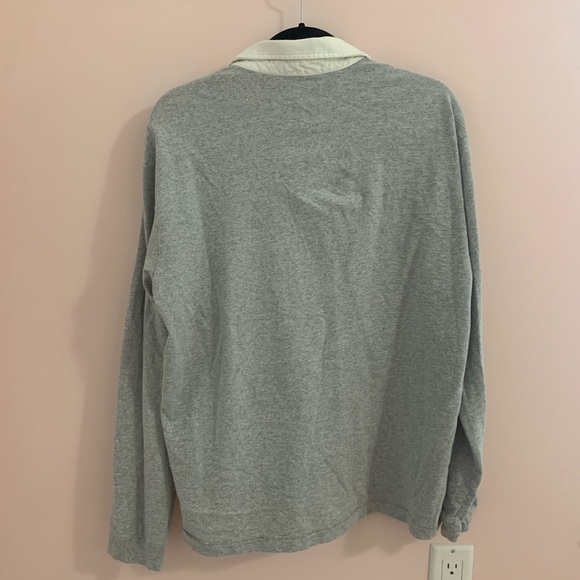 bp | Shirts | Bp Grey Long Sleeve Collared Polo Mens Medium | Poshmark